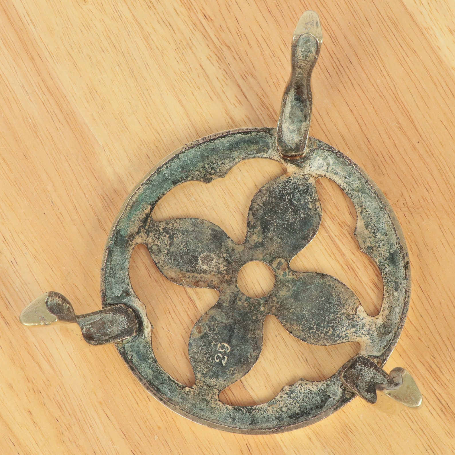 Antique Brass Kettle Stand / Tea Pot Stand / Flower Pot Stand / Hot ...