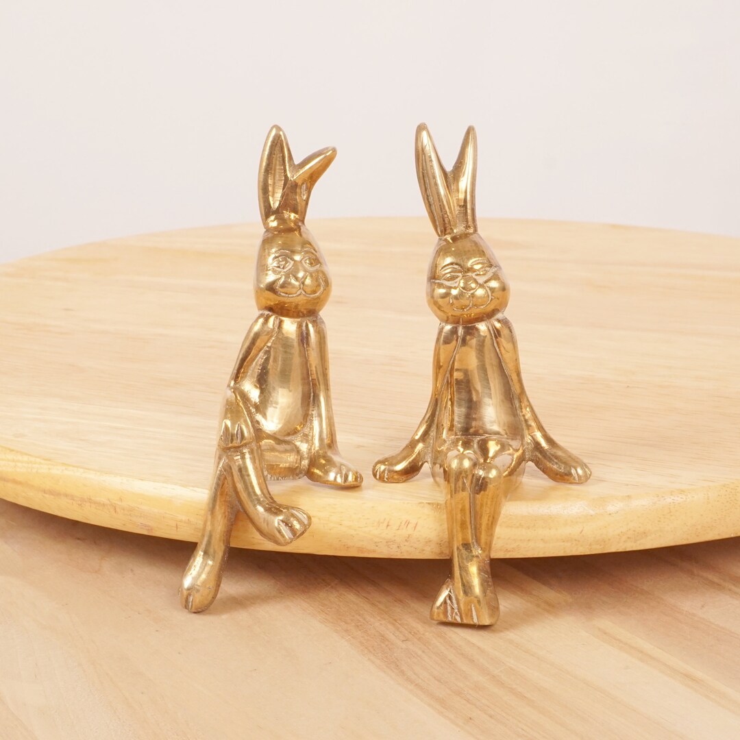 2 Rabbit Statues / Sculptures / Figurines || High Quality || Vintage ...