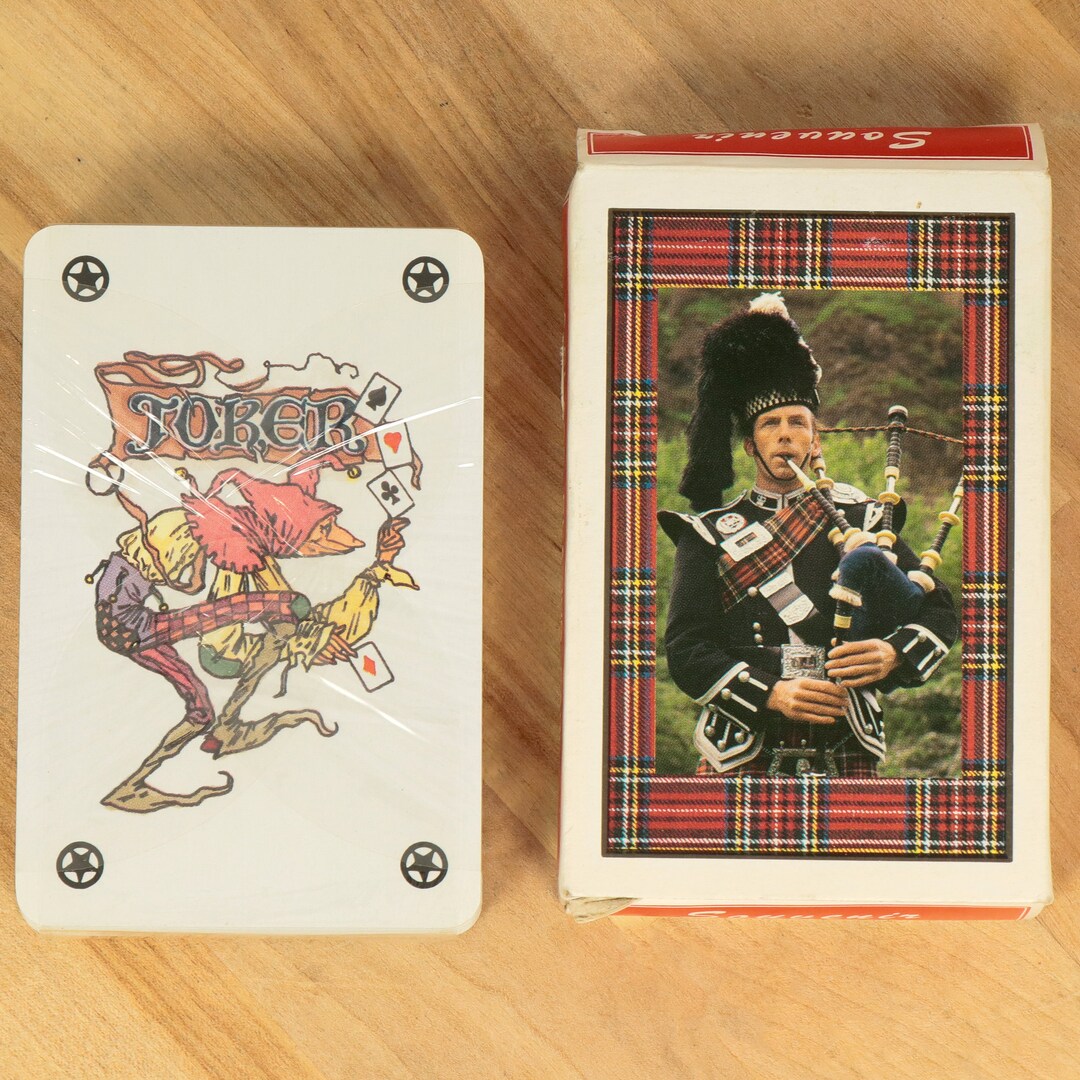 Scottish Souvenir Playing Cards / Scottish Air Piper || Vintage Card ...