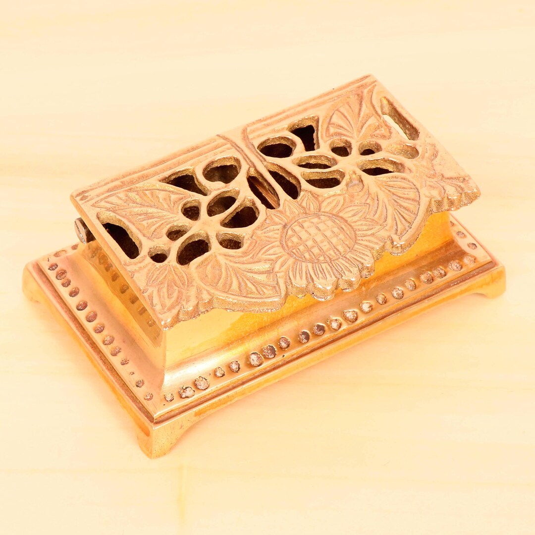 Postage Stamp Holder / Pin Holder / Decorative Sunflower Box || Vintage ...