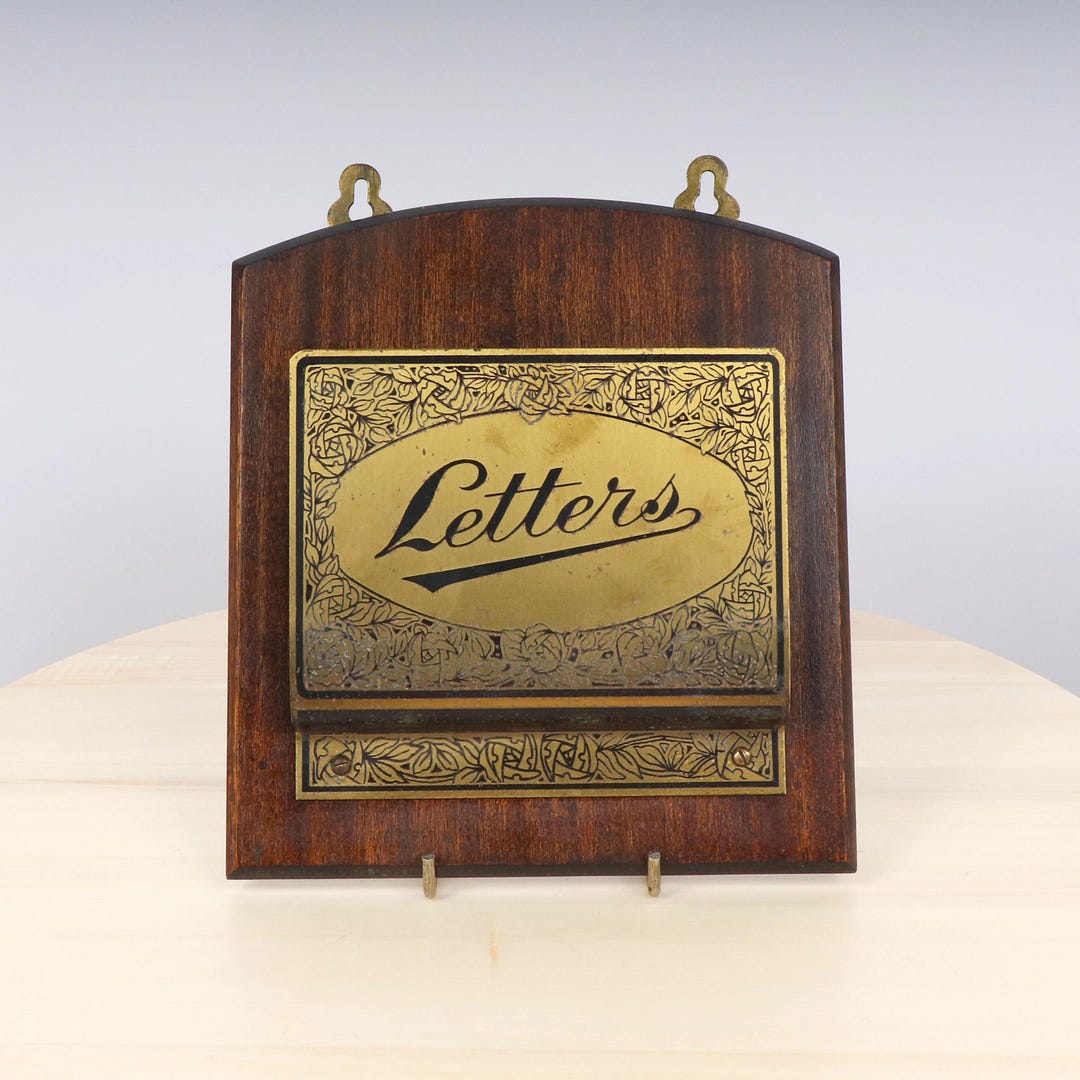 Letter Holder / Letter Rack / Mail Box || Wall Decor || Vintage Solid ...
