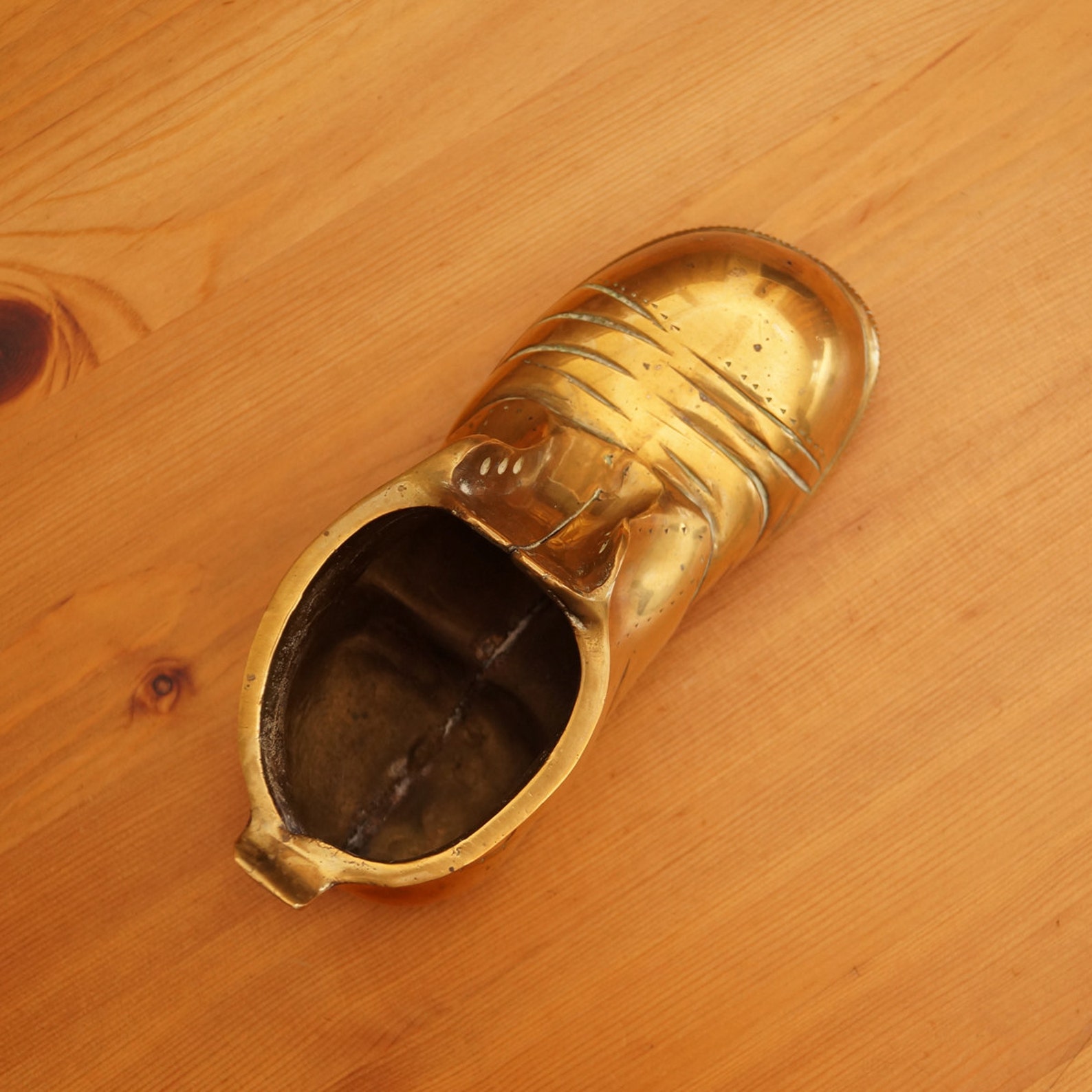 Solid Brass Shoe Sculpture || Boot || Vintage || Brass Old Shoe / Brass ...