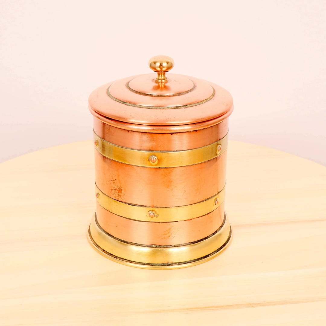 Linton Jar / Box / Container With a Lid / Tea Caddy Vintage Solid ...