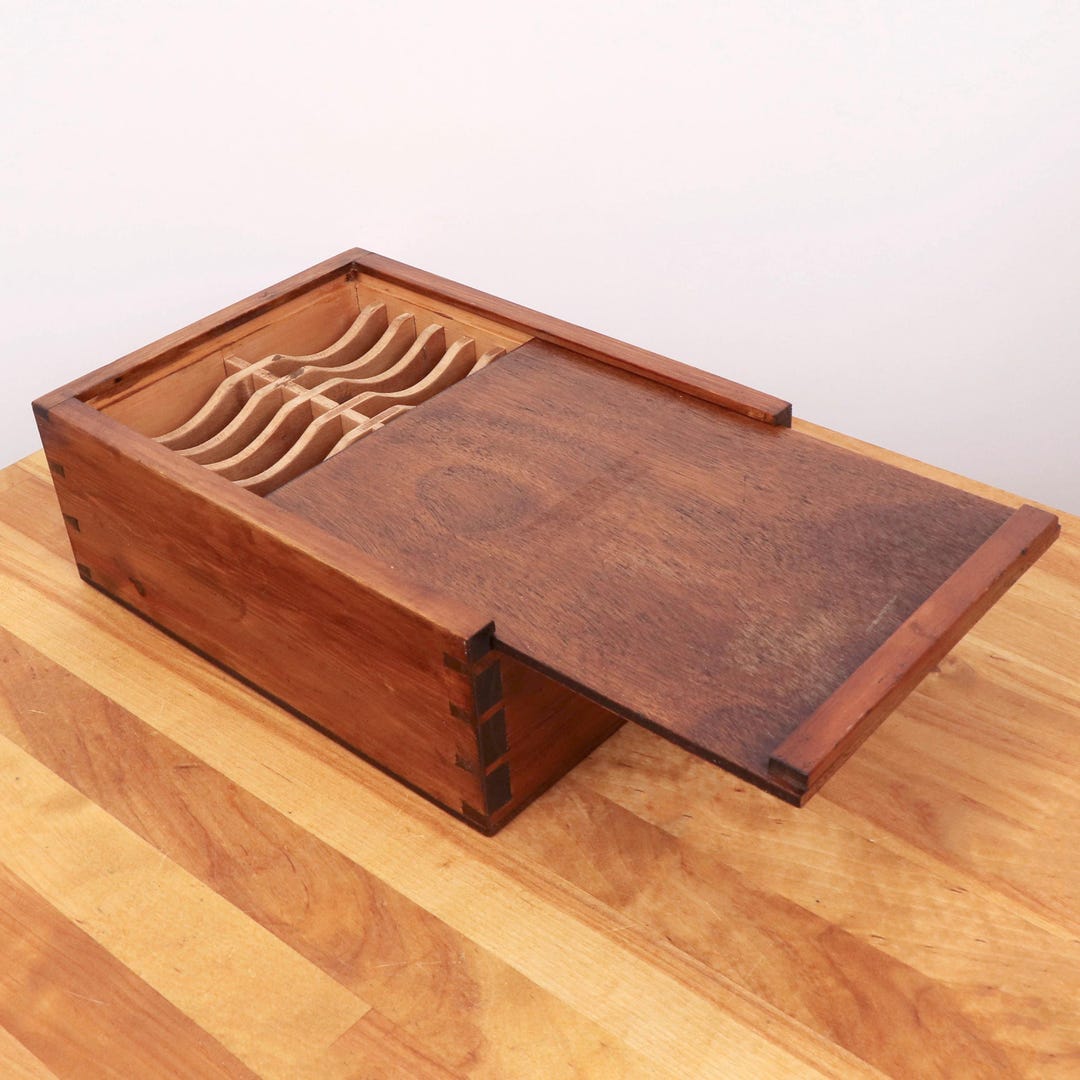 Large Box || Vintage Solid Wood Box || Simple Design With Sliding Lid ...