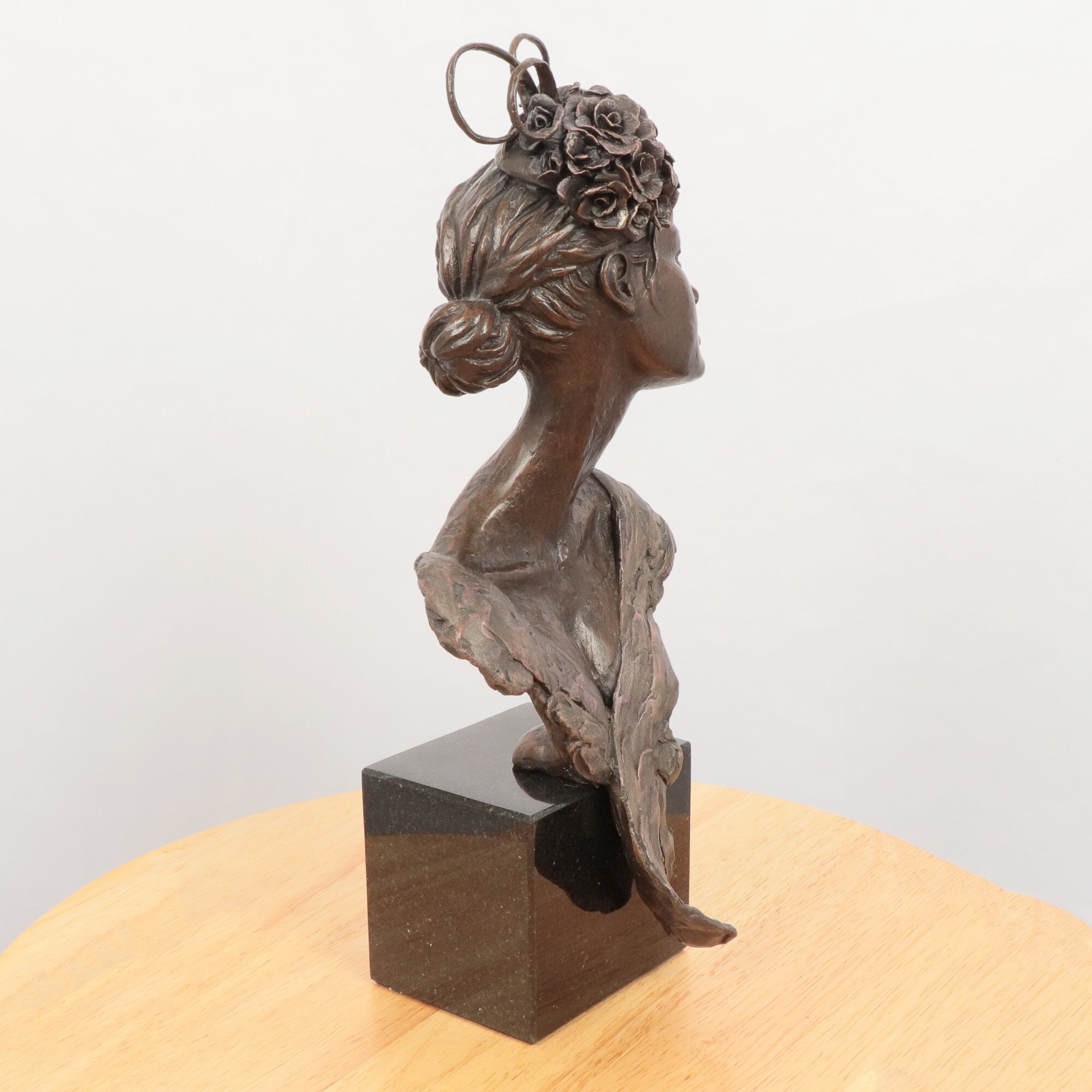 Bronze women sculpture / girl figurine Vintage bronze lady | Etsy