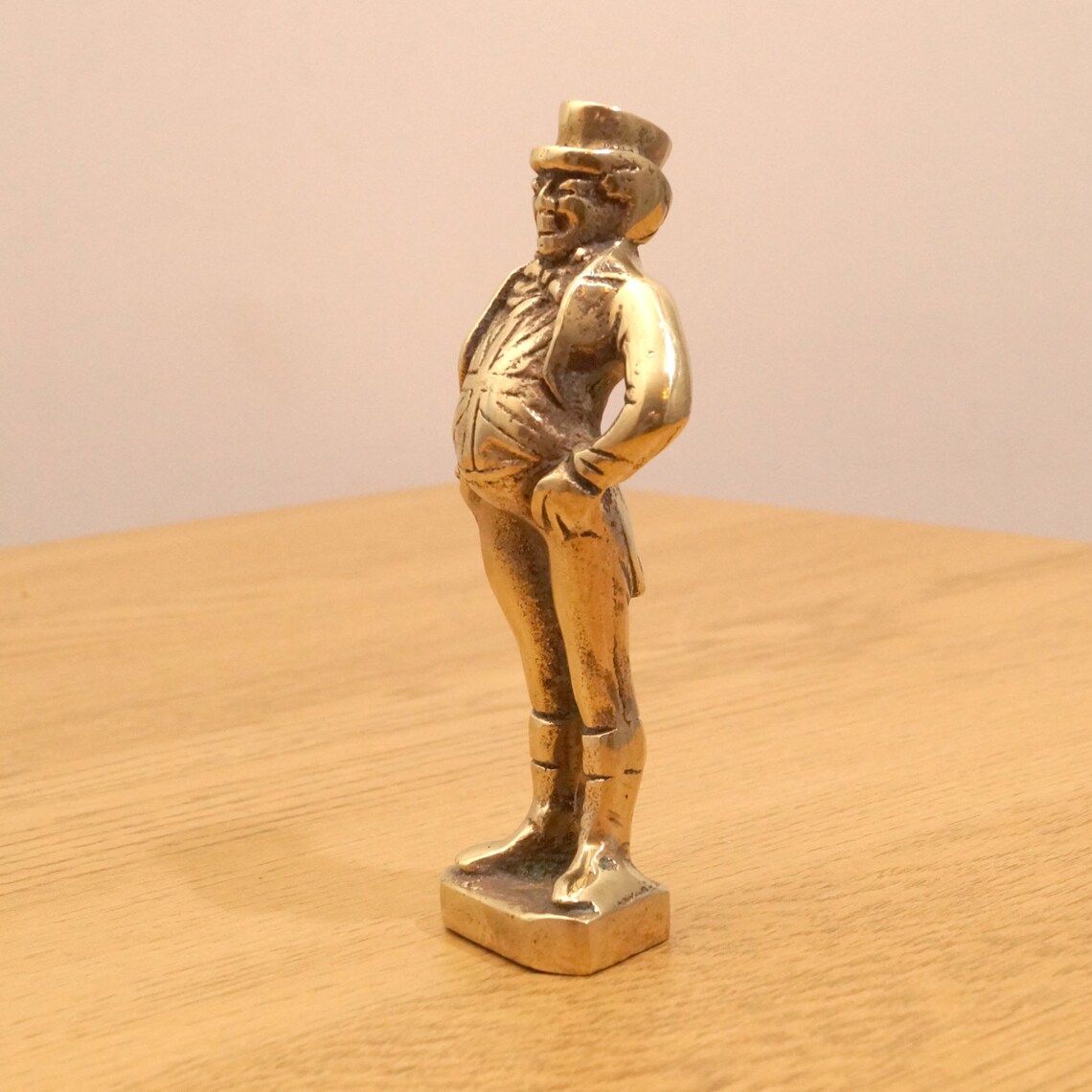 Fat English Gentlemen / Englishman solid Brass Sculpture / - Etsy UK