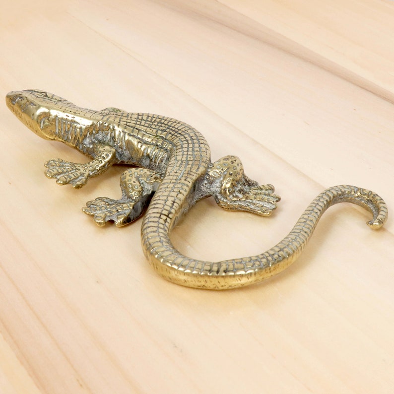 Lizard || Vintage Figure || Reptile Statue || Vintage Sculpture ...