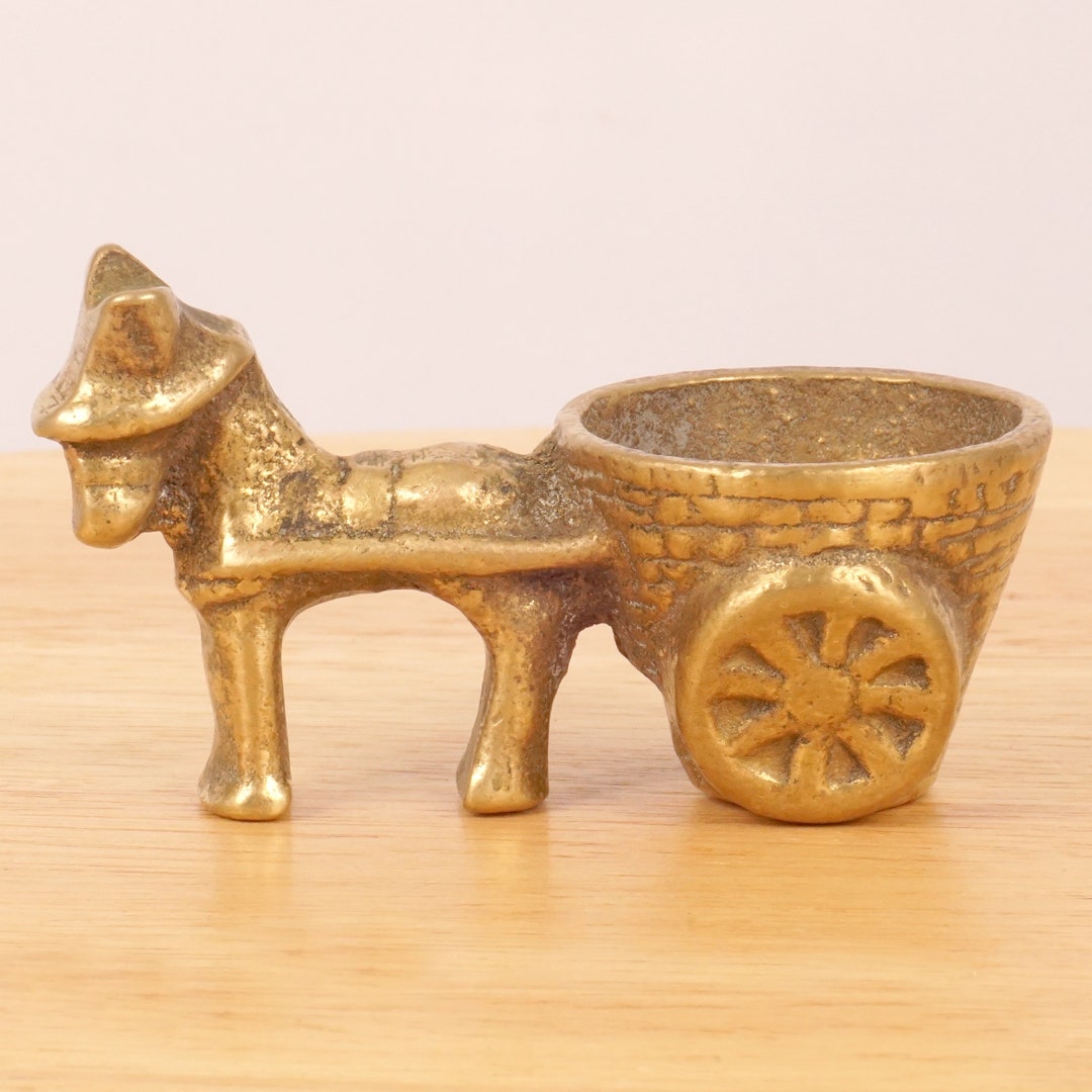 The Little Donkey || Donkey Figurine || Vintage Statue - Solid Brass ...