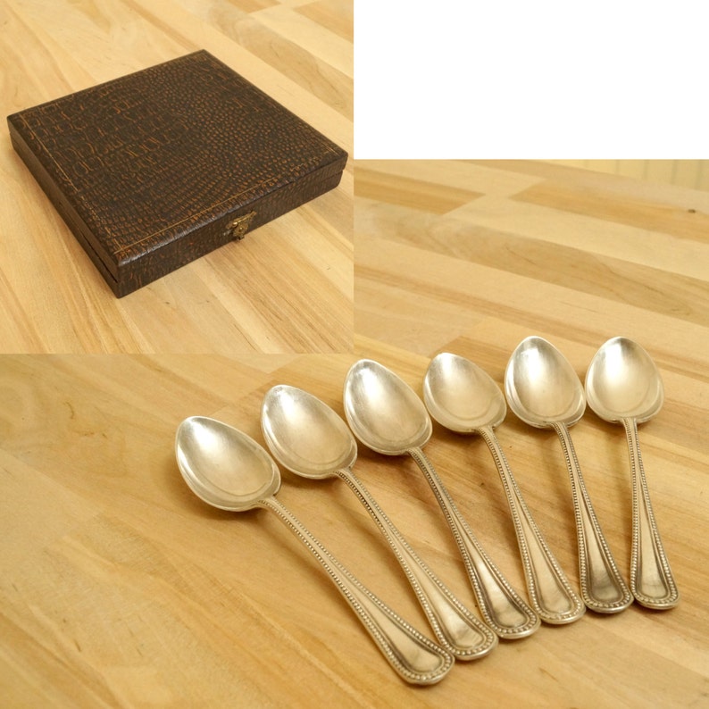 6 Spoon Set Original Vintage Decorative Box Made in England - Etsy ...
