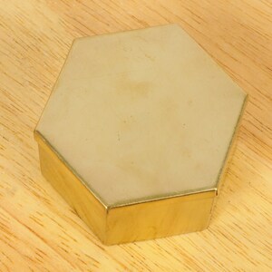 Box With a Lid || Simple 6 Sided Design || Vintage Solid Brass ...