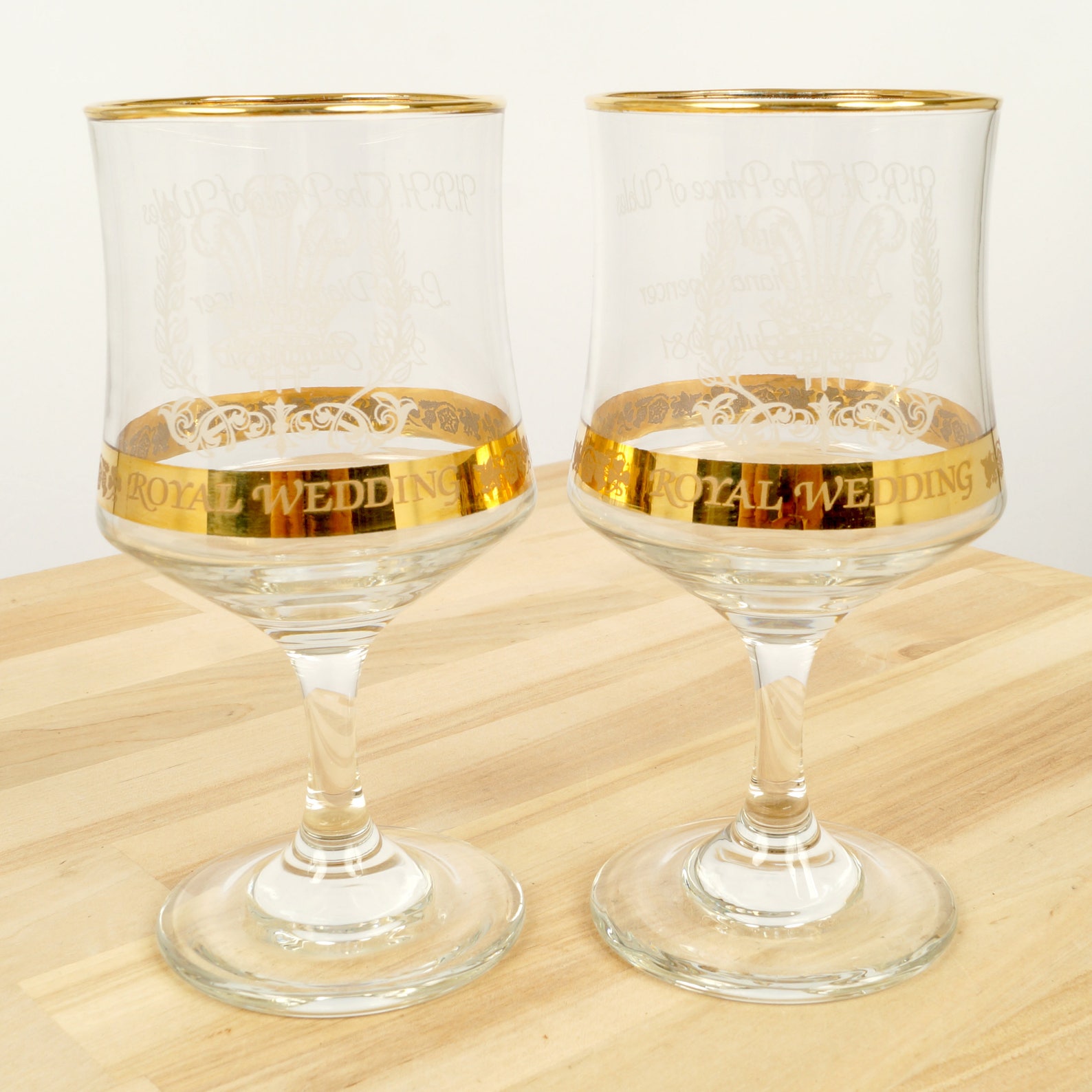Two Royal Wedding Commemorative Goblets / Marriage of His - Etsy Australia