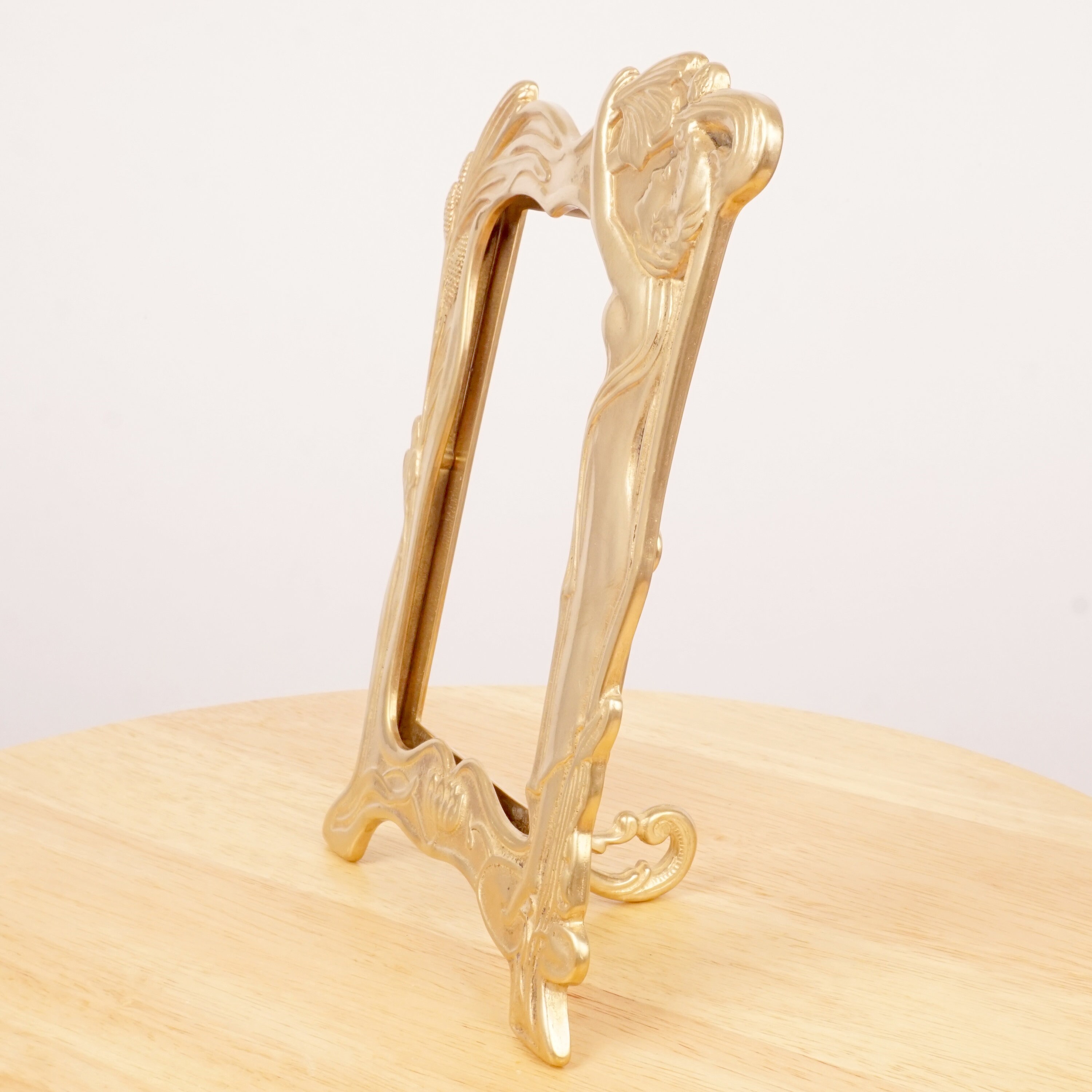 Photo / Picture Frame || Vintage Solid Brass || Floral and Woman Design ...