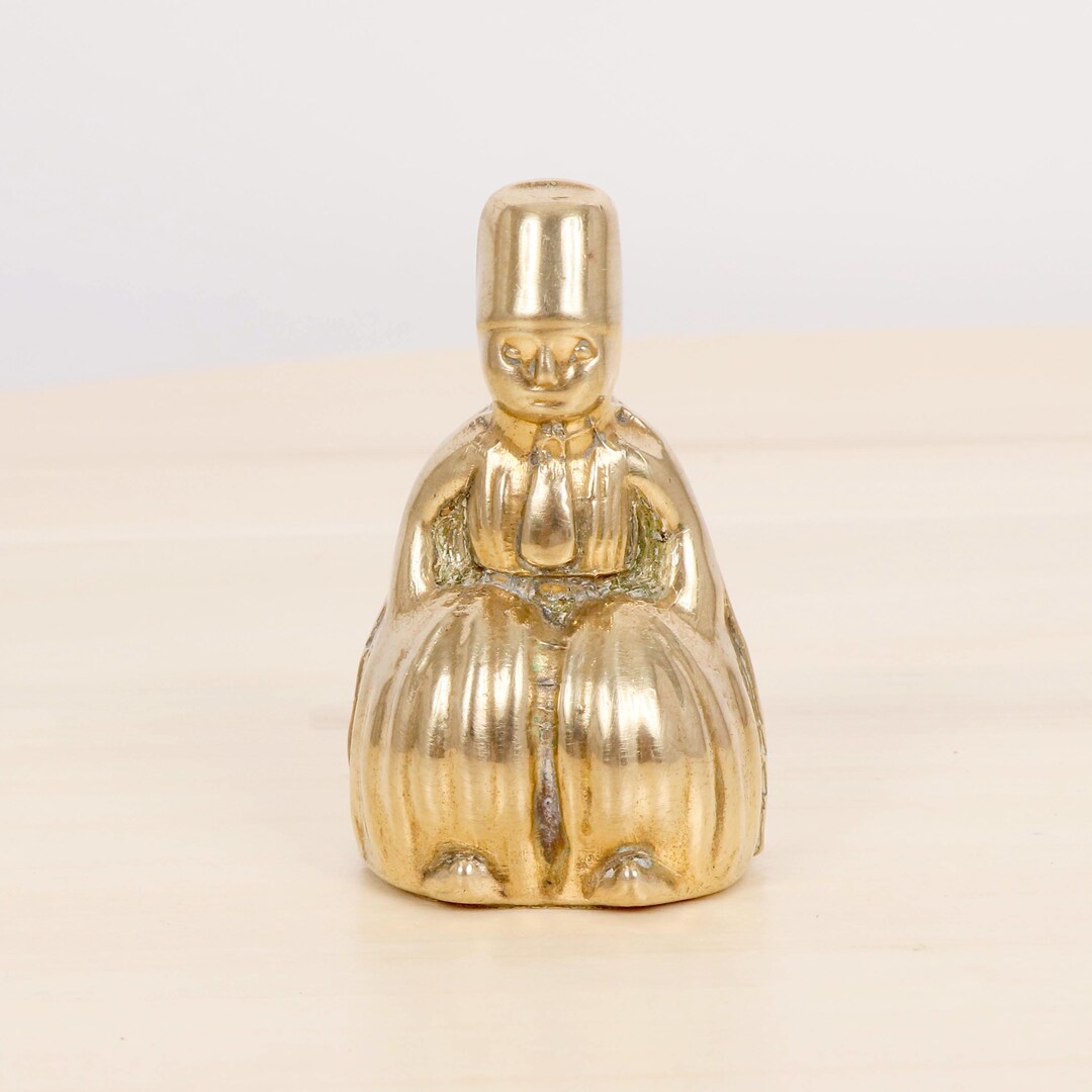 Lady Bell — Collectible Figurine Bell • Victorian Style Brass Woman ...