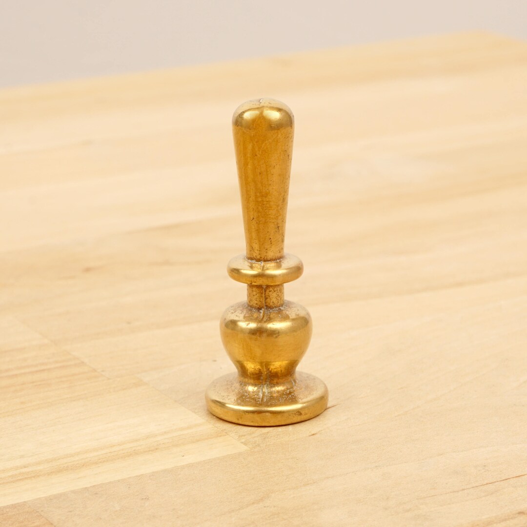 Paperweight || Vintage Solid Brass || Handle for Small Seal - Etsy