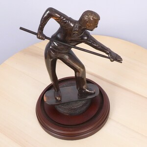 Billiard / Snooker / Pool Player Figurine / Sculpture / Statue on a ...