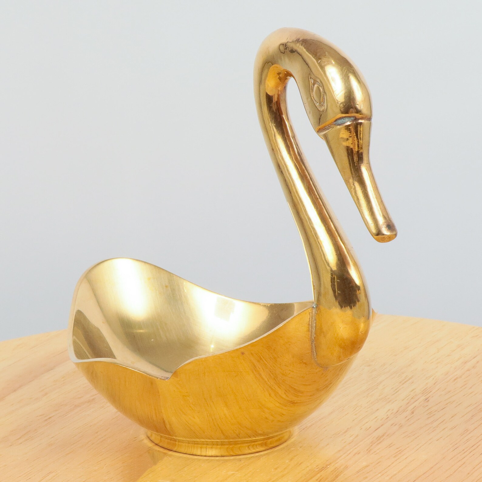 Swan Plate / Swan Bowl / Swan Ring Tray Vintage Solid Brass - Etsy
