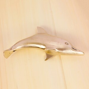 Vintage Solid Brass Dolphin / Fish Sculpture || Excellent Vintage ...