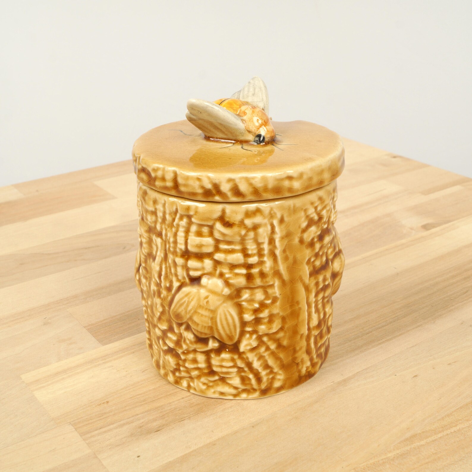 Ceramic Honey pot / jar / canister made in Portugal Secia | Etsy