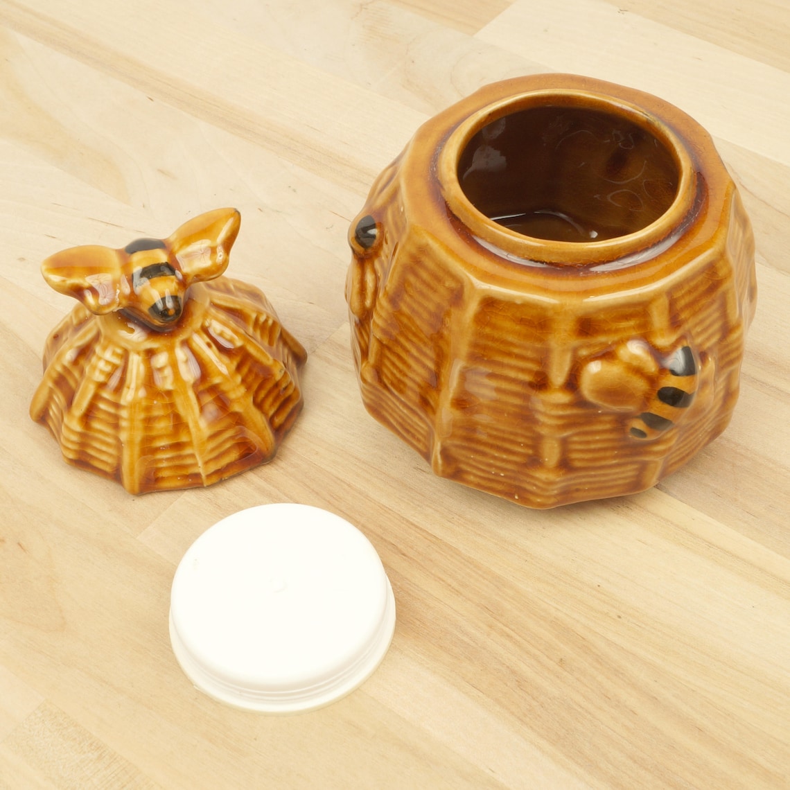 Ceramic Honey Pot / Jar / Canister Hive / Bee House / Bee - Etsy UK