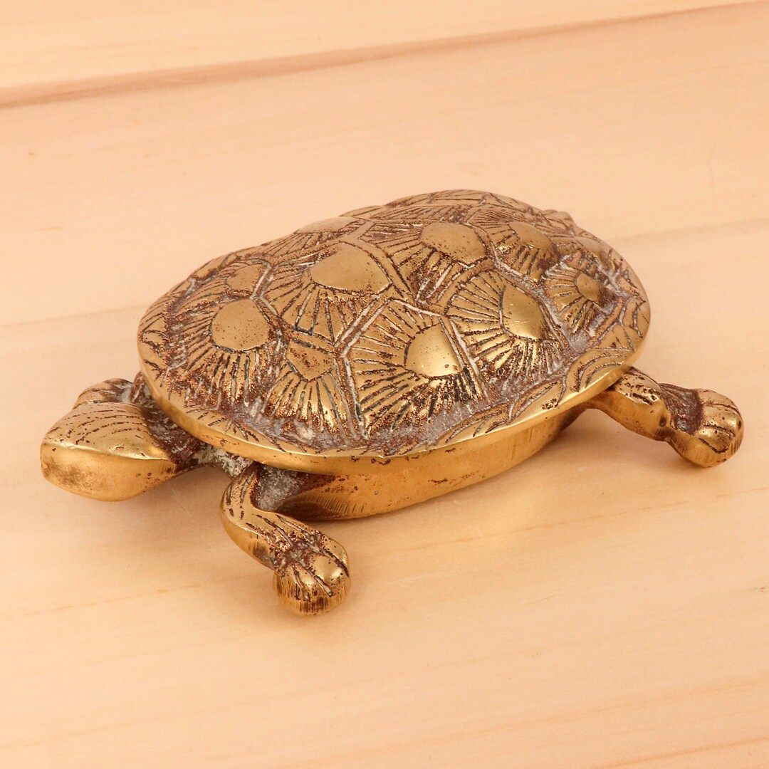 Solid Brass Box Turtle / Sculpture || Decorative Jewellery Box || Can ...
