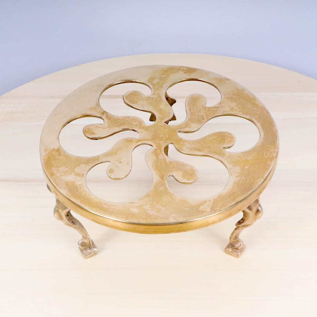 Kettle Stand / Tea Pot Stand || Vintage Solid Brass || Can Also Be Used ...