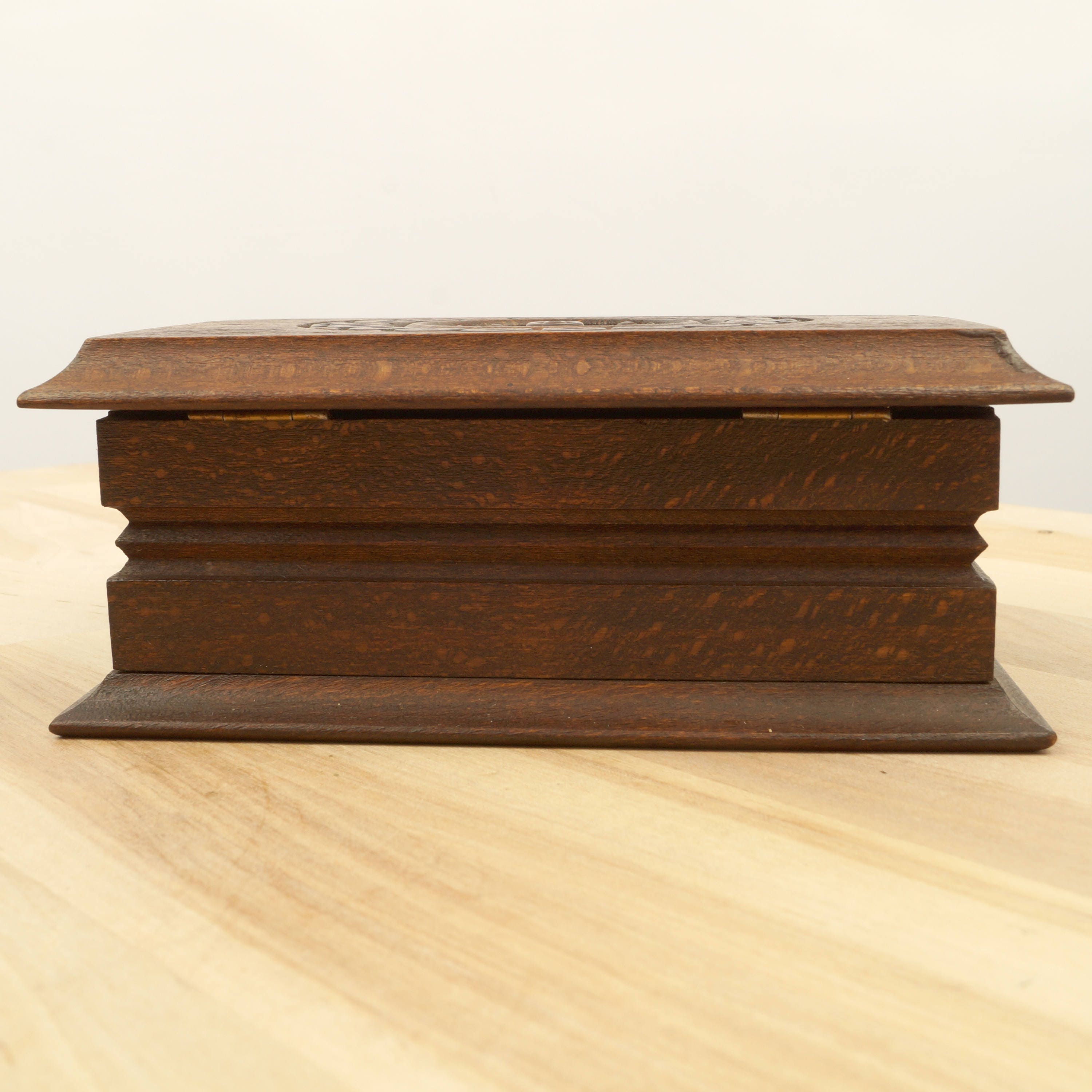 Wooden Box With Hinged Lid Vintage Wood Box / Storage - Etsy UK