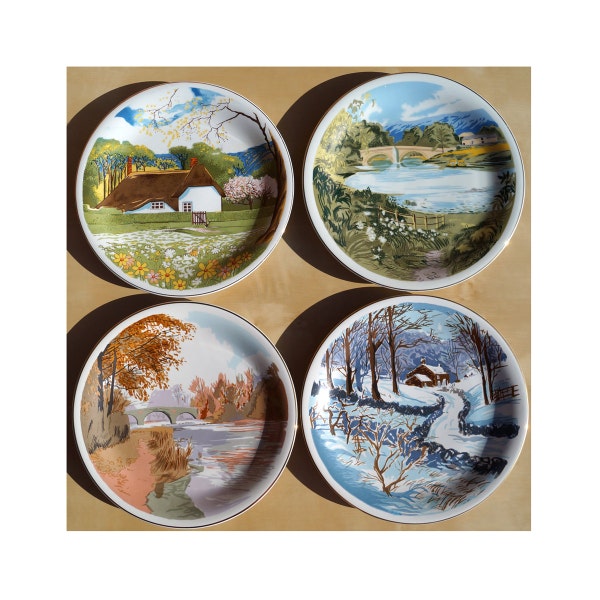 Four Seasons Plate - Etsy
