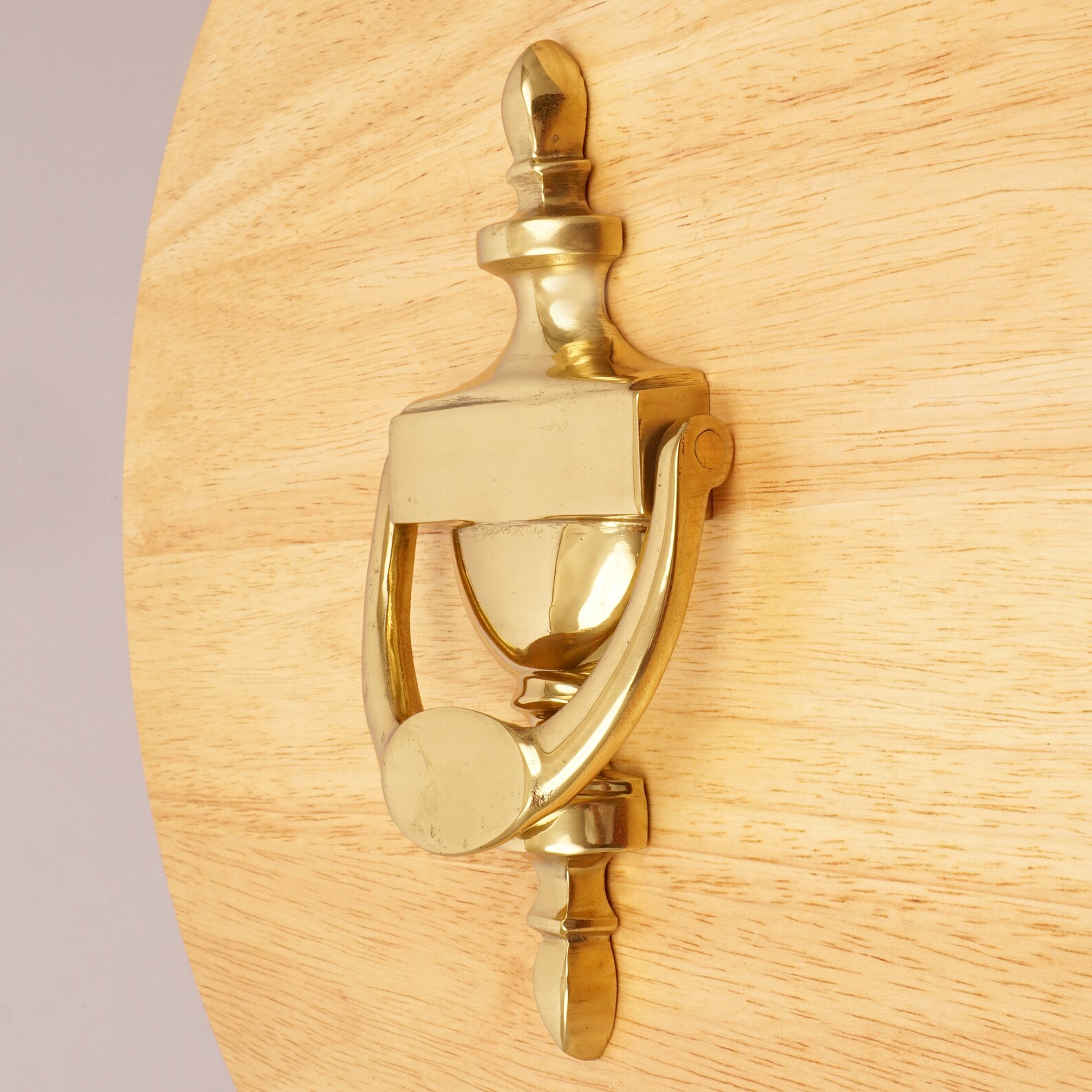 Door Knocker Simple Design Vintage Solid Brass Door - Etsy