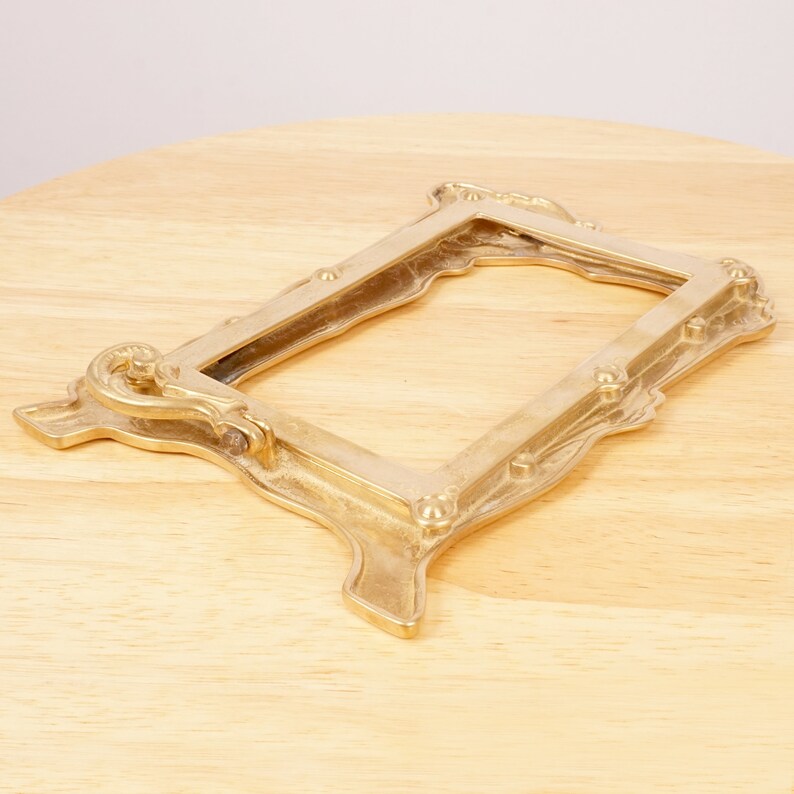 Photo / Picture Frame || Vintage Solid Brass || Floral and Woman Design ...