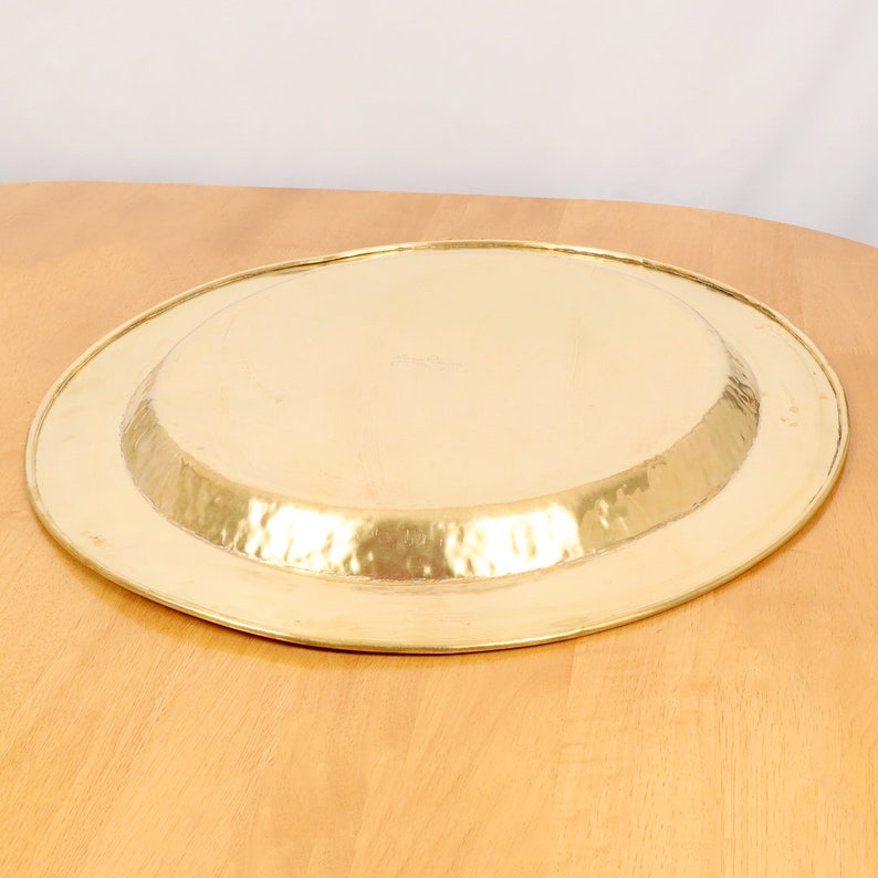 59 Cm Large Tray / Dish / Plate || Heavy || Antique Solid Brass ...