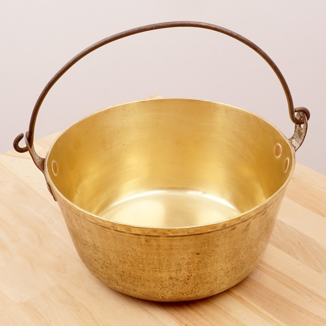 Boiler Pot / Kettle/ Bucket / Pail / Cauldron || Vintage Solid Brass ...