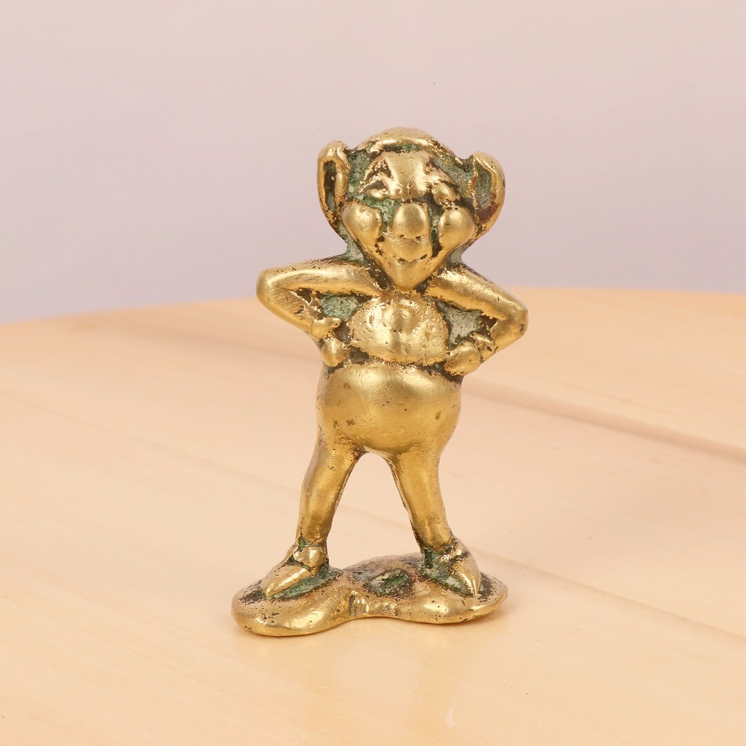 Pixie || Vintage Solid Brass Figurine || Pixy, Pixi, Pizkie, Piskies ...