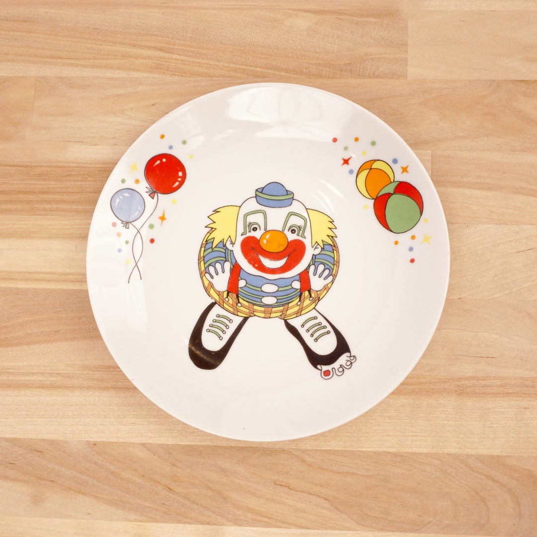 Clowns Plate || Vintage Ceramic Plate - Etsy