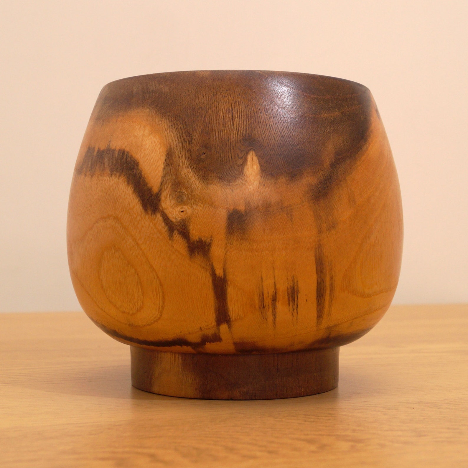 Vintage Wood Tray / Bowl Simple Design Vase It Looks - Etsy