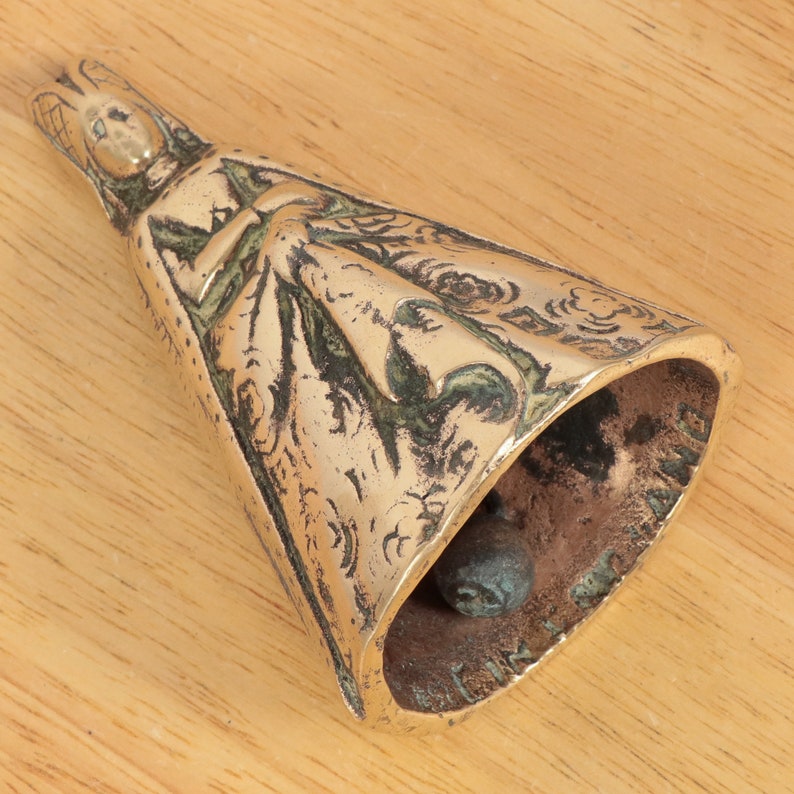 Hand Bell / Lady Bell / Medieval Woman Vintage Solid Brass - Etsy