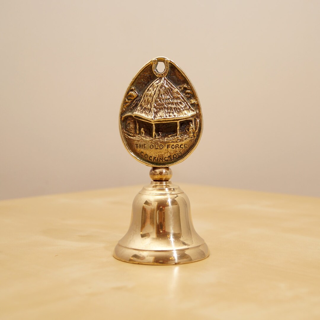 Vintage Elpec Brass Desk Bell - the Old Forge, Cockington - Etsy