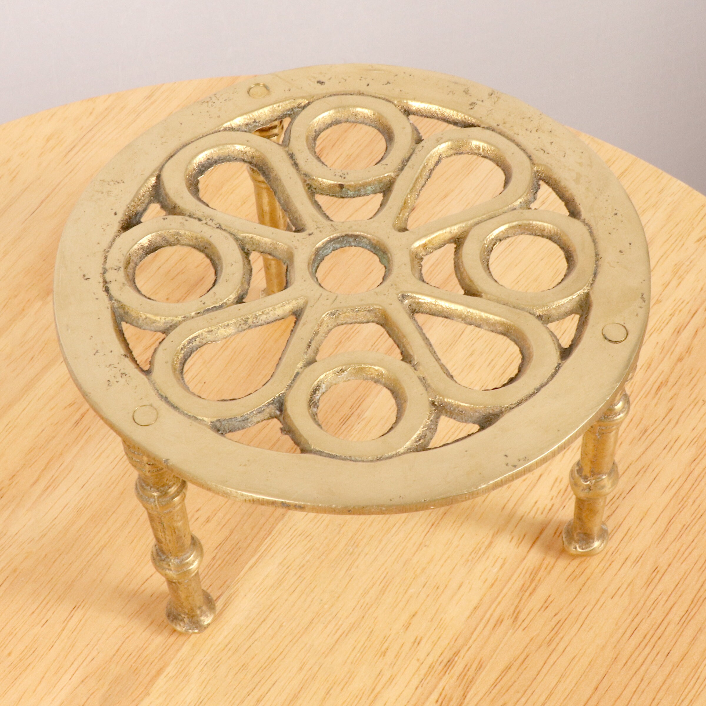 Kettle stand / Flower pot stand / Trivet Vintage solid | Etsy