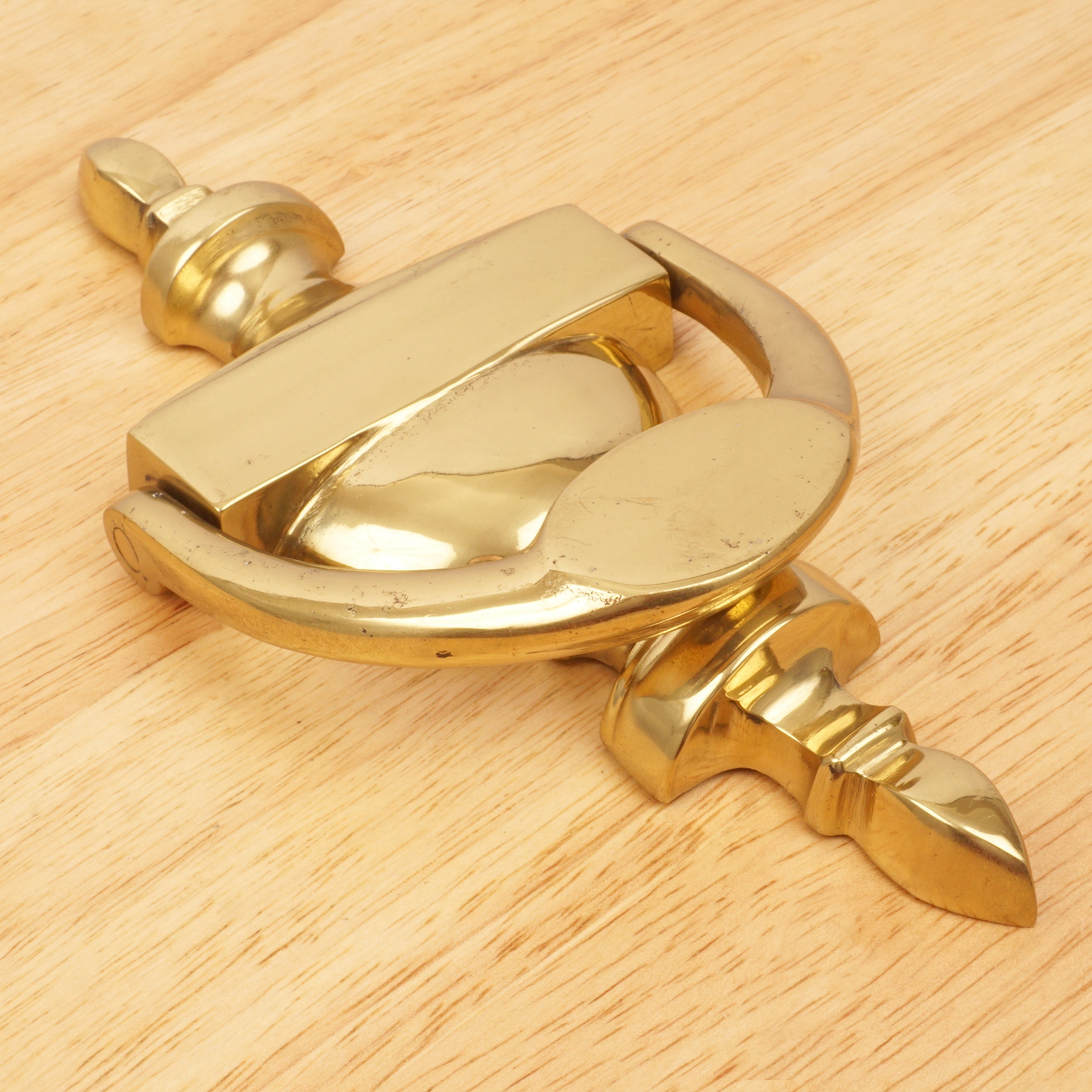 Door Knocker Simple Design Vintage Solid Brass Door | Etsy