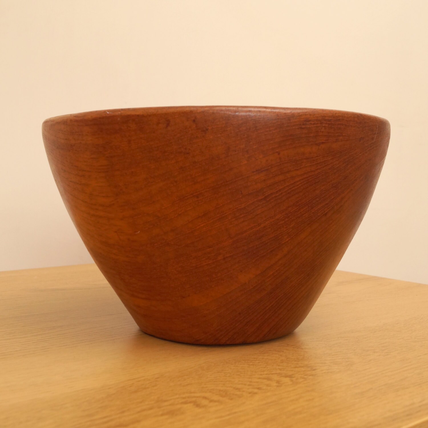 Vintage Wood Tray / Bowl Simple Design | Etsy