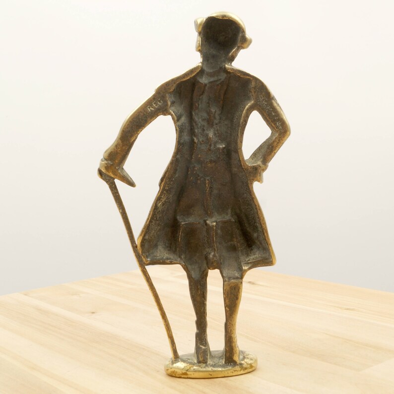 Man / Gentleman Standing Sculpture / Figurine Vintage Solid - Etsy