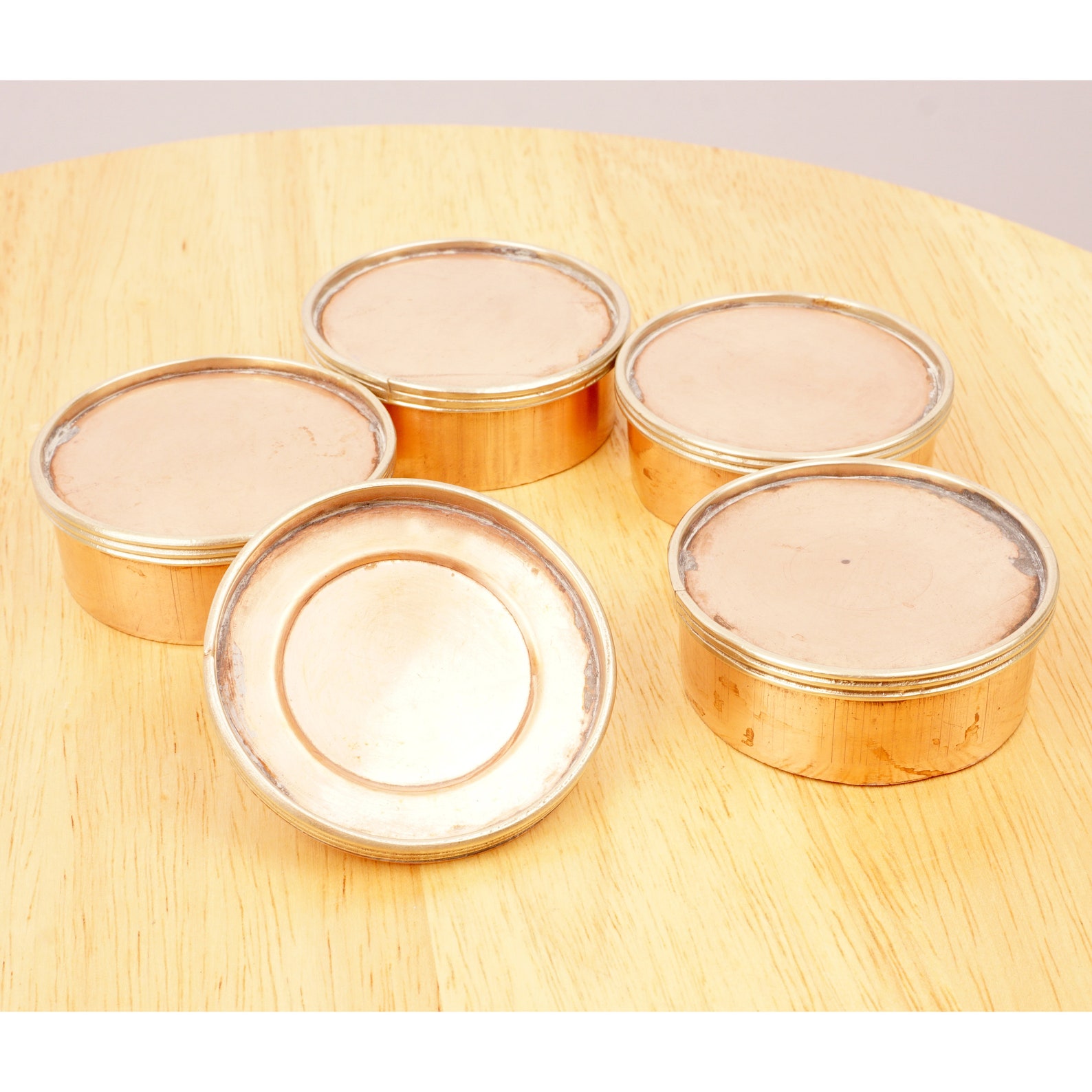 Box With Four Compartments / Levels Vintage Solid Brass and - Etsy UK
