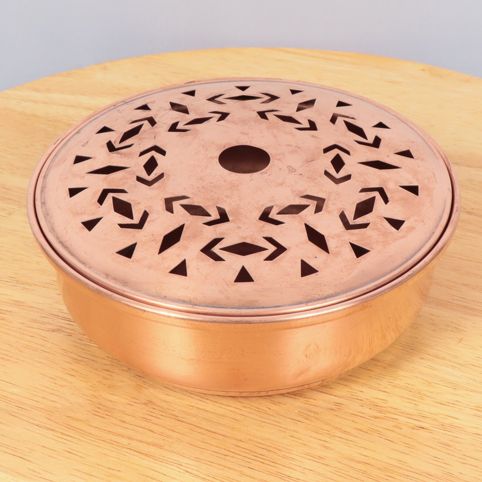 Jewellery Box With a Lid Vintage Solid Copper Simple | Etsy UK