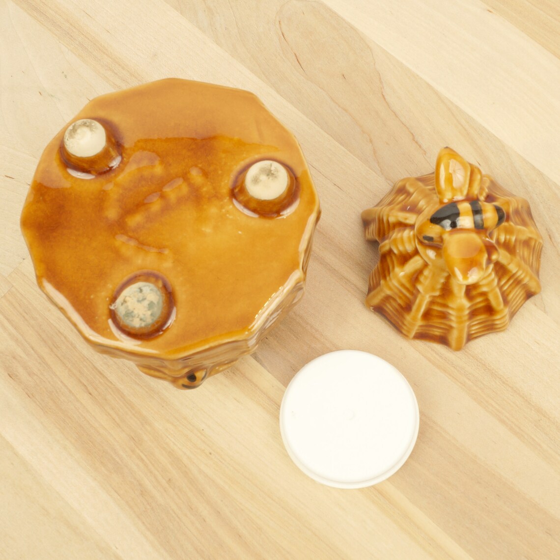 Ceramic Honey Pot / Jar / Canister Hive / Bee House / Bee - Etsy UK