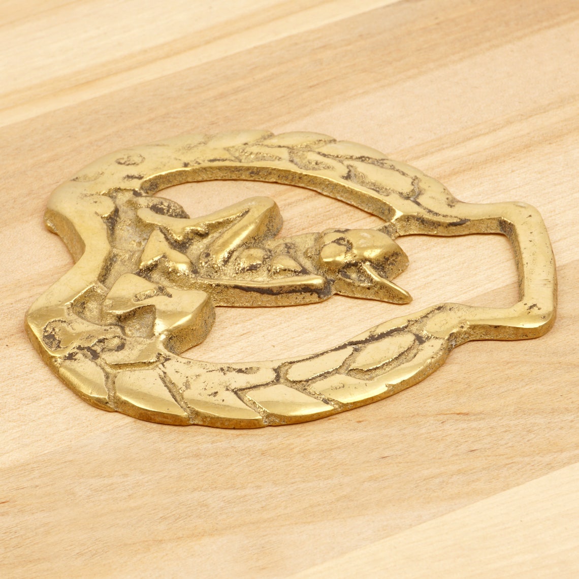 Horse Badge || Pixie Design || Vintage Solid Brass - Etsy