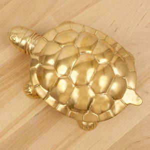 Turtle Box / Sculpture || Vintage Solid Brass || Decorative Jewellery ...