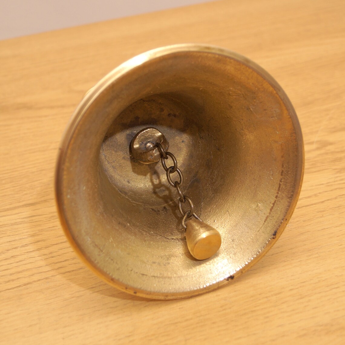 Vintage Solid Brass School /desk Bell Simple Design High - Etsy