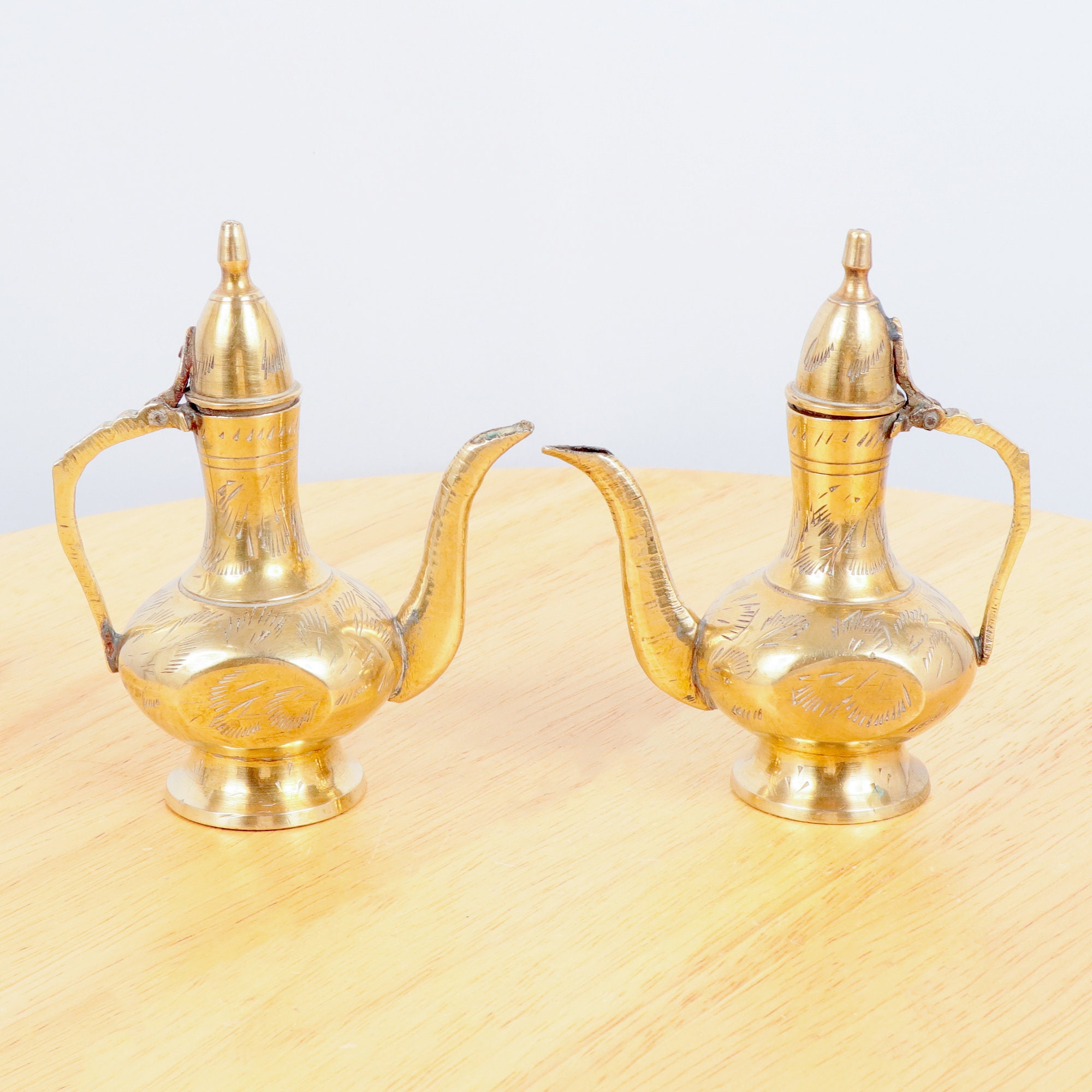 Small Coffee Pot / Tea Pot / Carafe Handmade Engraved | Etsy UK