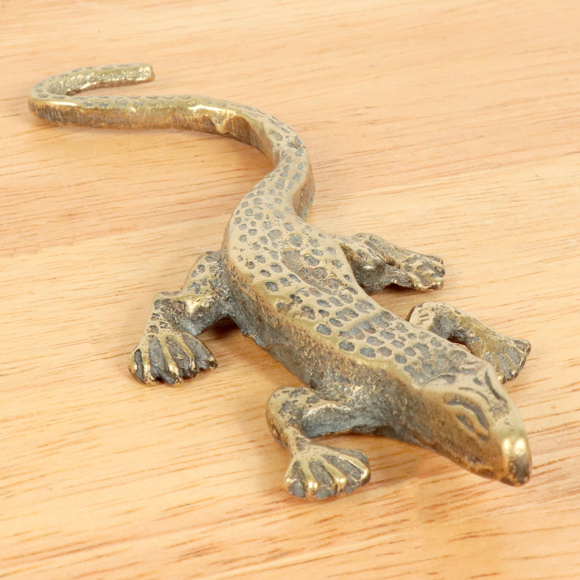 Lizard || Vintage Figure || Reptile Statue || Vintage Small Sculpture ...