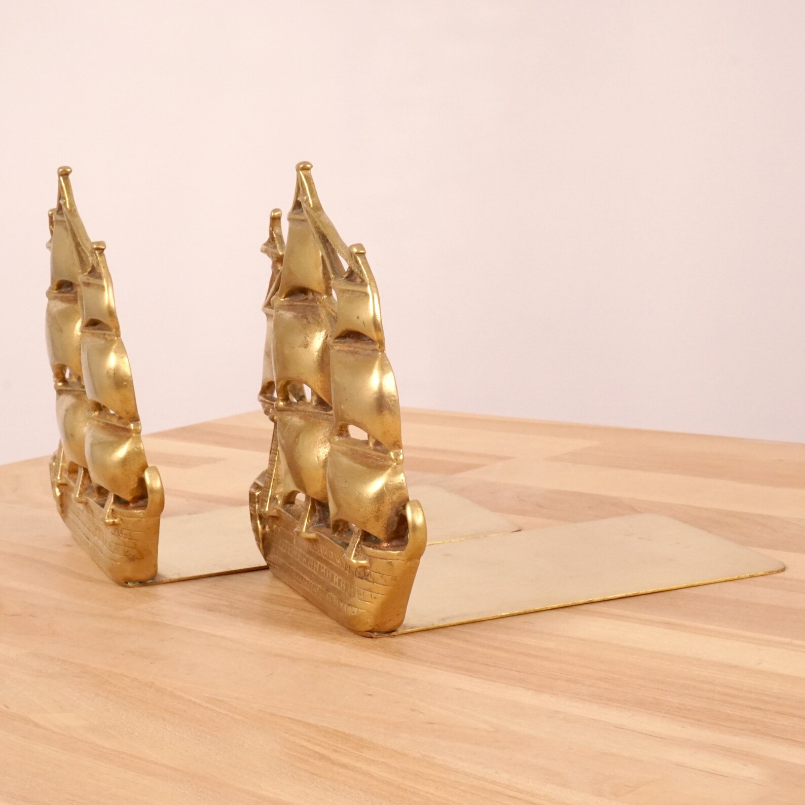 2 Bookends / Door Stoppers || Ship / Boat Design || Heavy || Vintage ...
