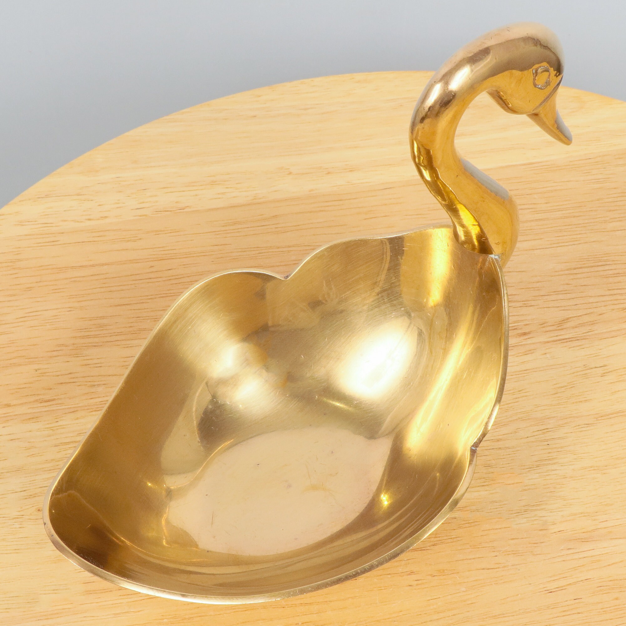 Swan plate / Swan bowl / Swan ring tray Vintage solid brass | Etsy